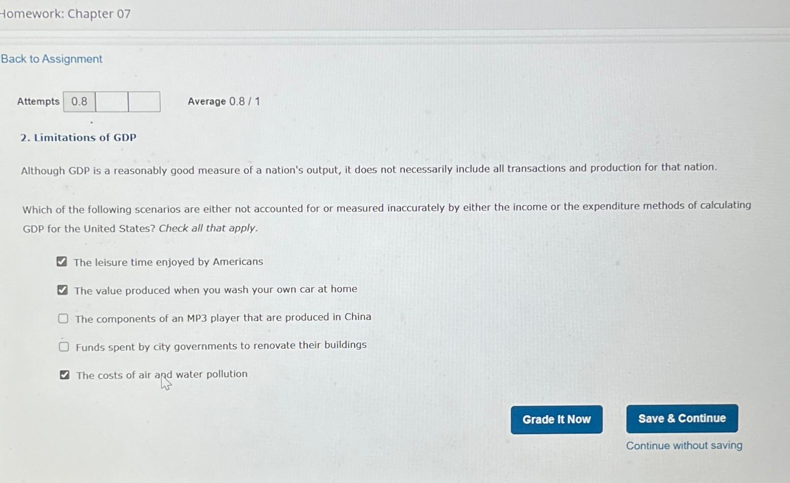 Solved Homework: Chapter 07Back to AssignmentAttempts 0.8 | Chegg.com