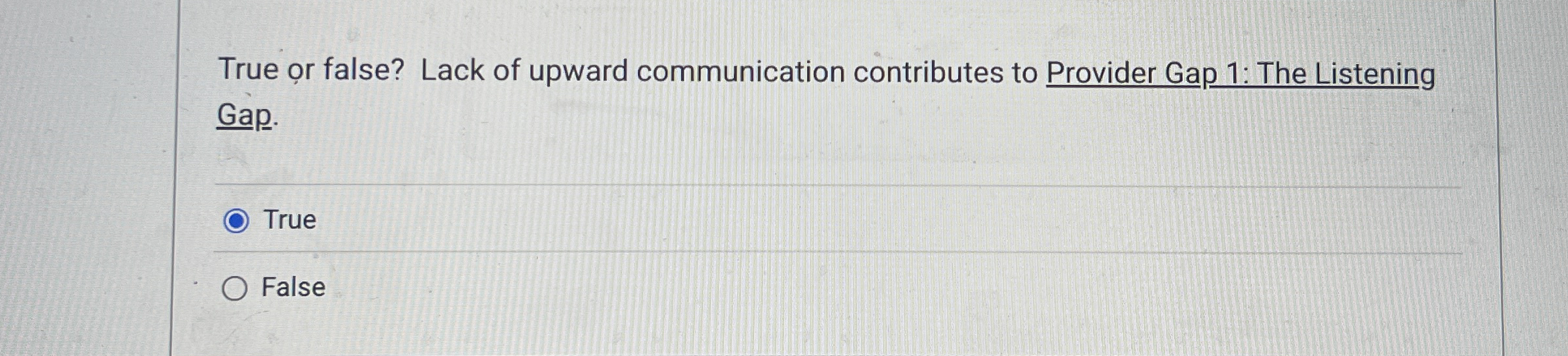 True or false? Lack of upward communication | Chegg.com
