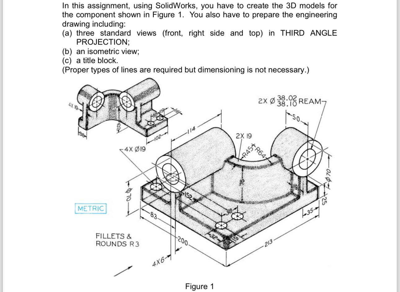 Solved In this assignment, using SolidWorks, you have to | Chegg.com