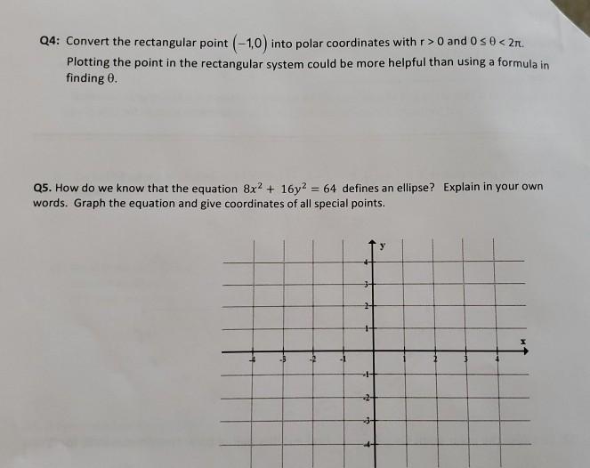 Solved Q1: Plot the polar points A =(3, 3).B = (-2,5),C = | Chegg.com