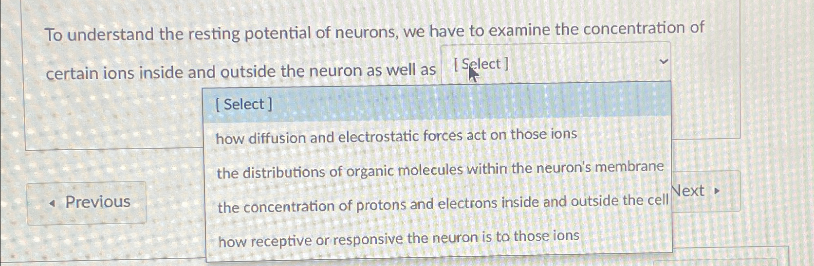 Solved To understand the resting potential of neurons, we | Chegg.com