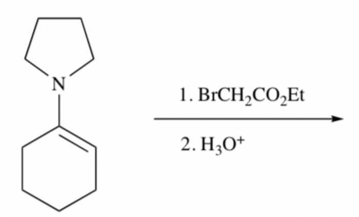 Solved 1. BrCH2CO2Et 2. H3O+2. CH3CH2BrΔ2.H2SO4 1. Cl2,KOH | Chegg.com
