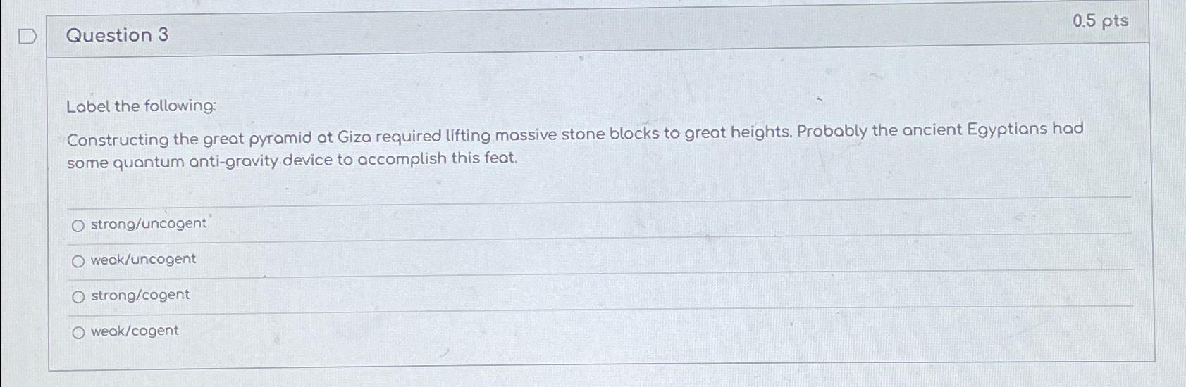 Solved Question 30.5 ﻿ptsLabel the following:Constructing | Chegg.com
