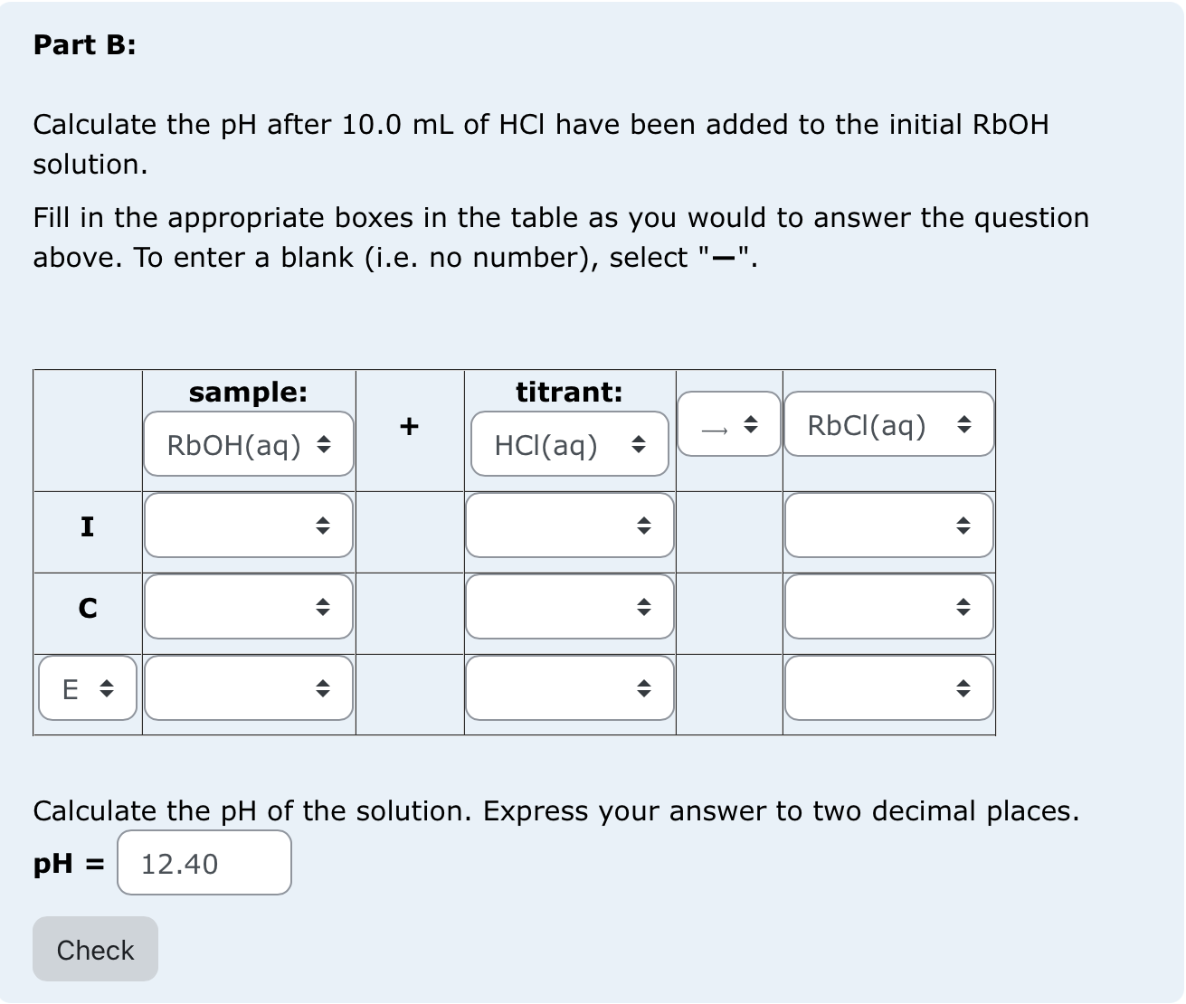 Solved Part B:Calculate the pH after 10.0 ﻿mL of HCl have | Chegg.com