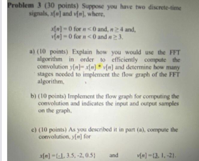 Solved Problem 3 (30 points) Suppose you have two | Chegg.com