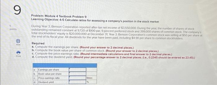 Solved Problem: Module 4 Textbook Problem 9 Learning | Chegg.com