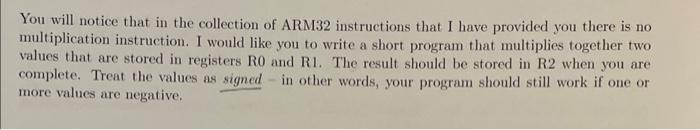 Solved You will notice that in the collection of ARM32 | Chegg.com