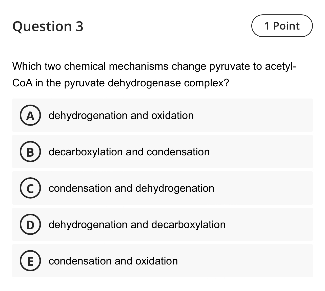 Solved Question 31 PointWhich two chemical mechanisms | Chegg.com Solved Question 31 PointWhich two chemical mechanisms | Chegg.com