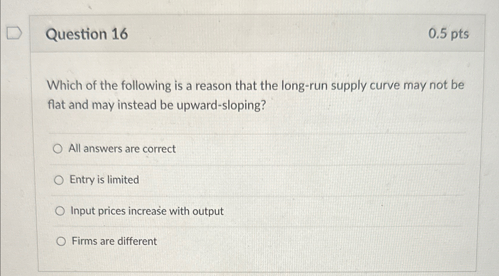 Solved Question 160.5ptsWhich of the following is a reason | Chegg.com