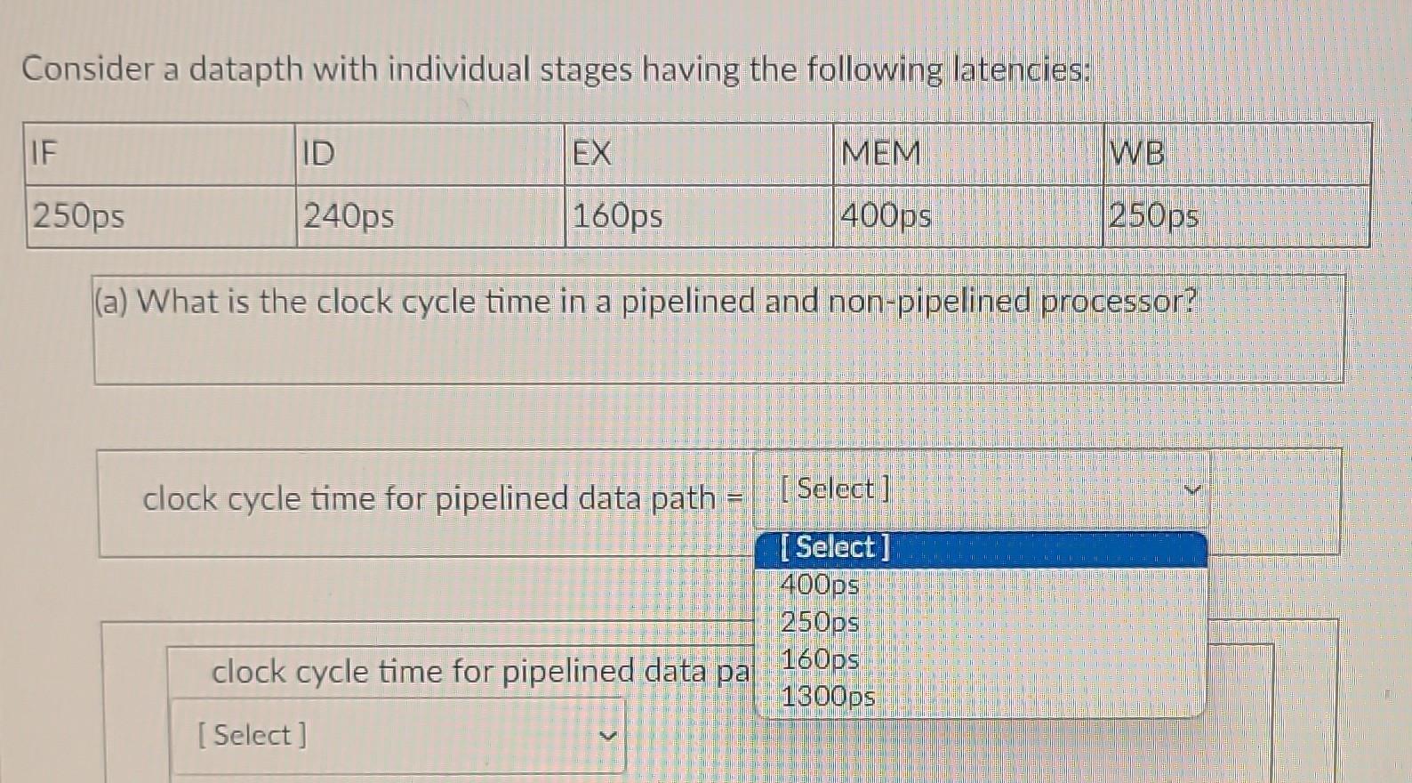 Solved Consider a datapth with individual stages having the | Chegg.com