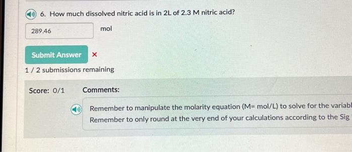 Solved \r\n7. The initial concentration of the solution \\( | Chegg.com