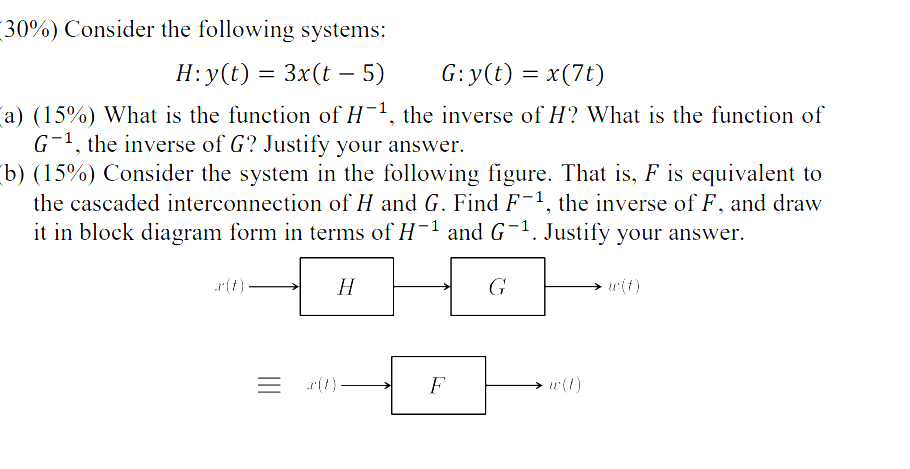 Solved 30% ﻿Consider the following | Chegg.com