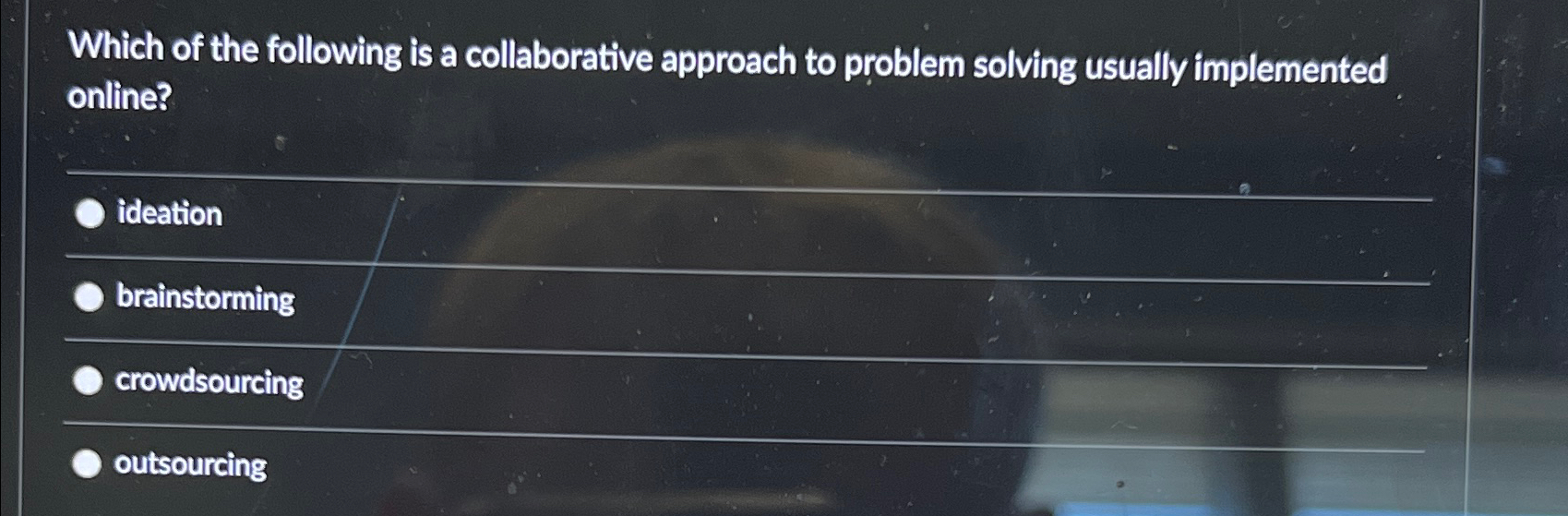 Solved Which of the following is a collaborative approach to | Chegg.com