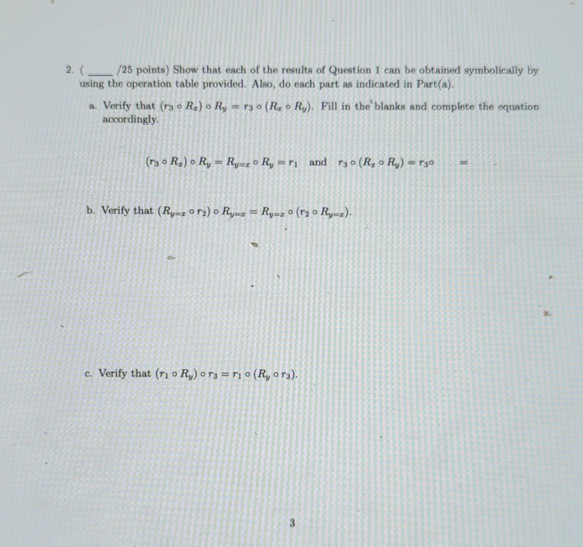 Solved The group operation on D4 is composition of functions | Chegg.com