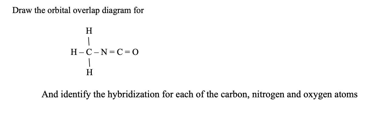 Draw the orbital overlap diagram forAnd identify the | Chegg.com