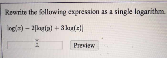 Solved Rewrite the following expression as a single | Chegg.com