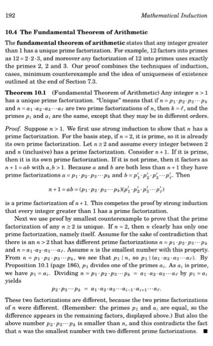 Solved 1. Read the proof of the Fundamental Theorem of | Chegg.com