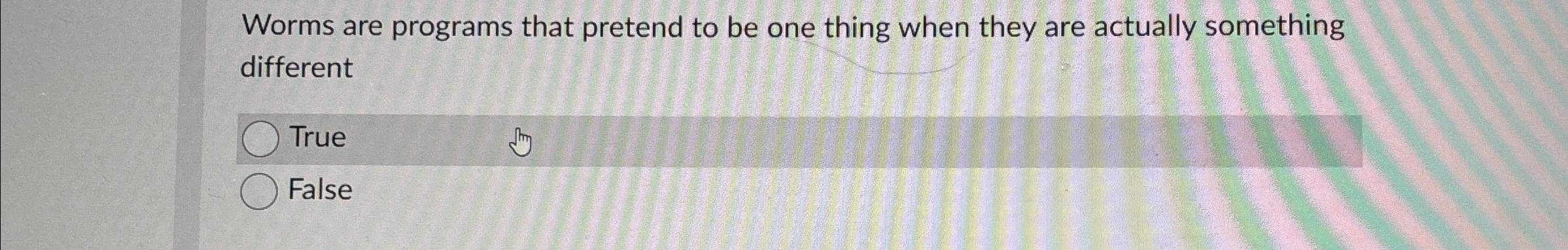 Solved Worms are programs that pretend to be one thing when | Chegg.com