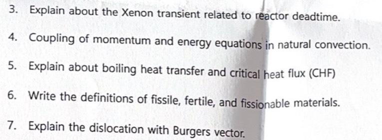 Solved Explain about the Xenon transient related to reactor | Chegg.com