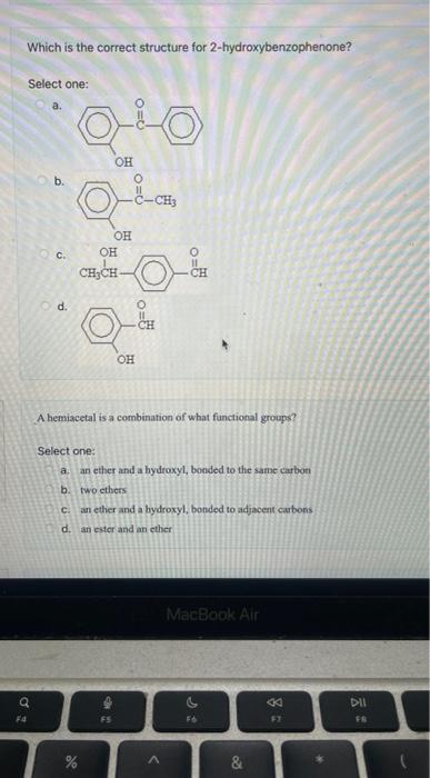 Solved Which is the correct structure for | Chegg.com