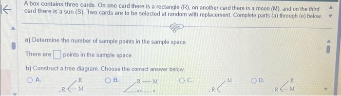 Solved A box contains three cards. On one card there is a | Chegg.com