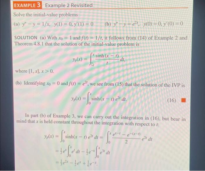 Solved Proceed as in of find the solution of the given | Chegg.com