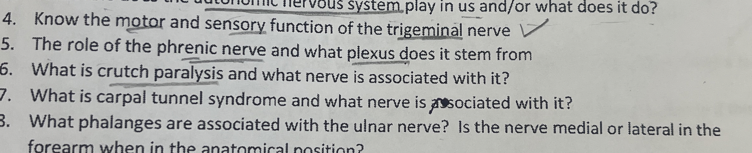 Solved Know the motor and sensory function of the trigeminal | Chegg.com