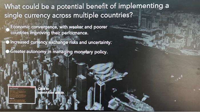 Solved What could be a potential benefit of implementing a | Chegg.com