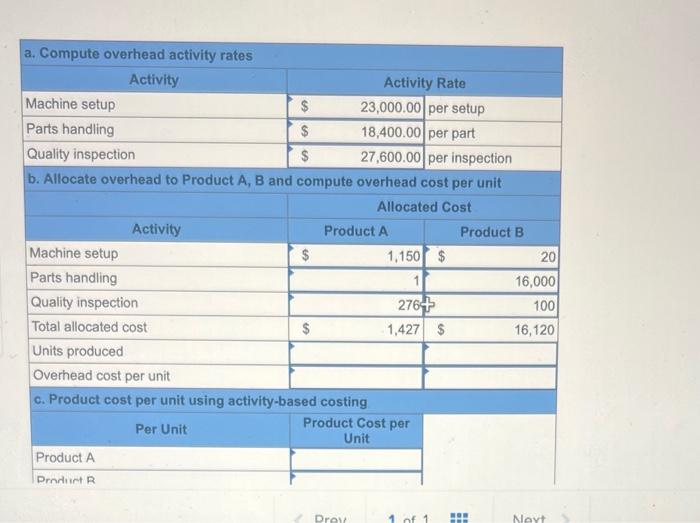 Solved Consider the following data for two products of | Chegg.com