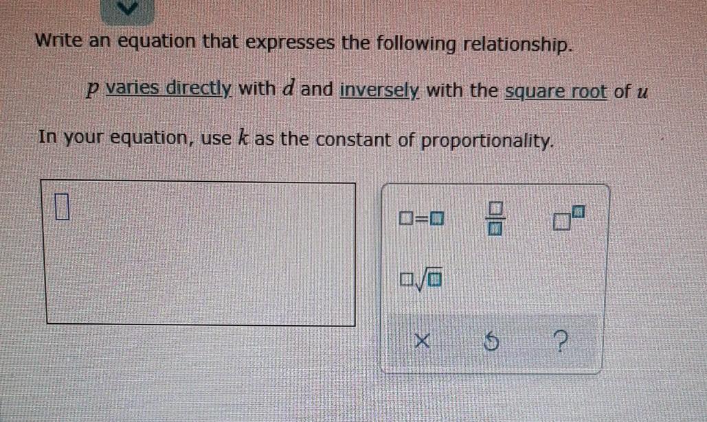 Solved Write An Equation That Expresses The Following