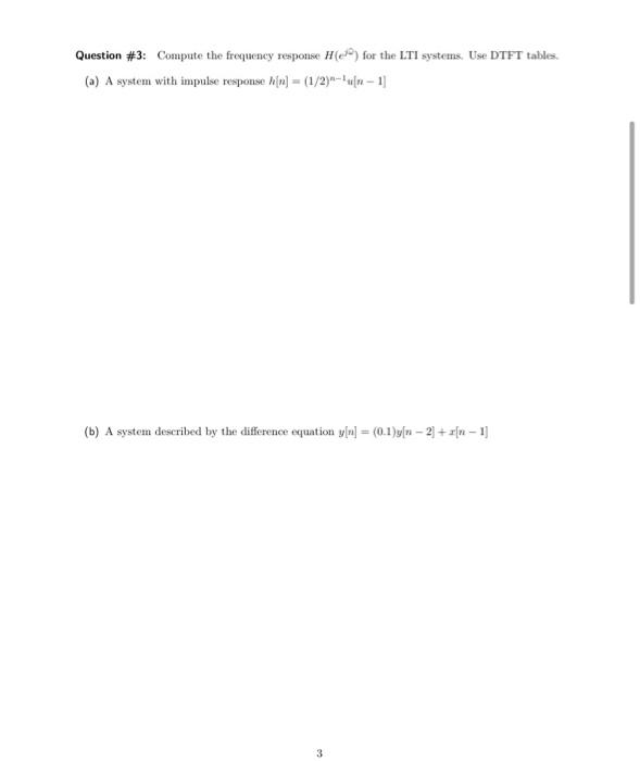 Solved Question \#1: Answer the following questions. Use | Chegg.com