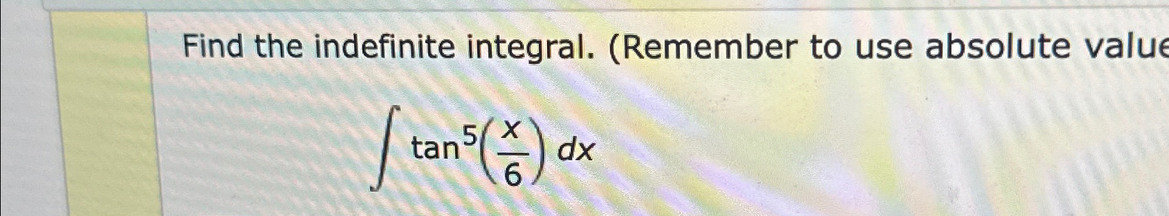 Solved Find the indefinite integral. (Remember to use | Chegg.com