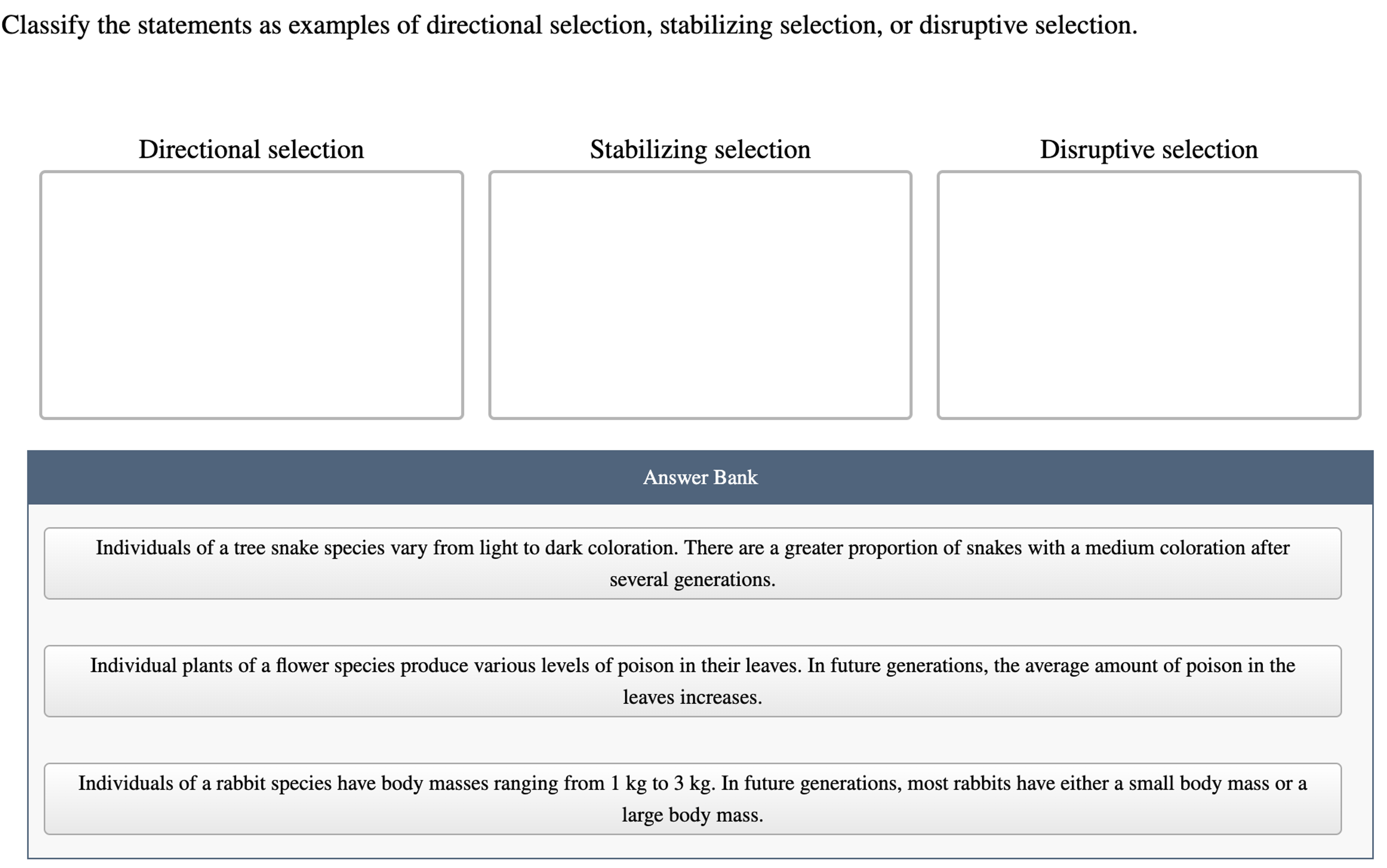 Solved Classify the statements as examples of directional | Chegg.com