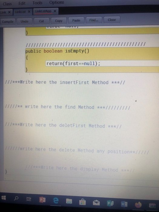 Solved Download the LinkedList.zip startup code from the LMS | Chegg.com