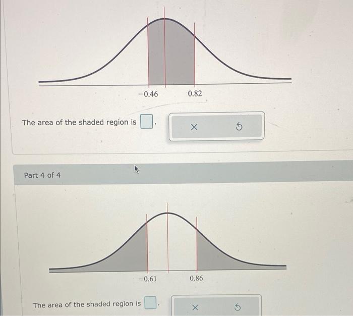 Solved Find each of the shaded areas under the standard | Chegg.com