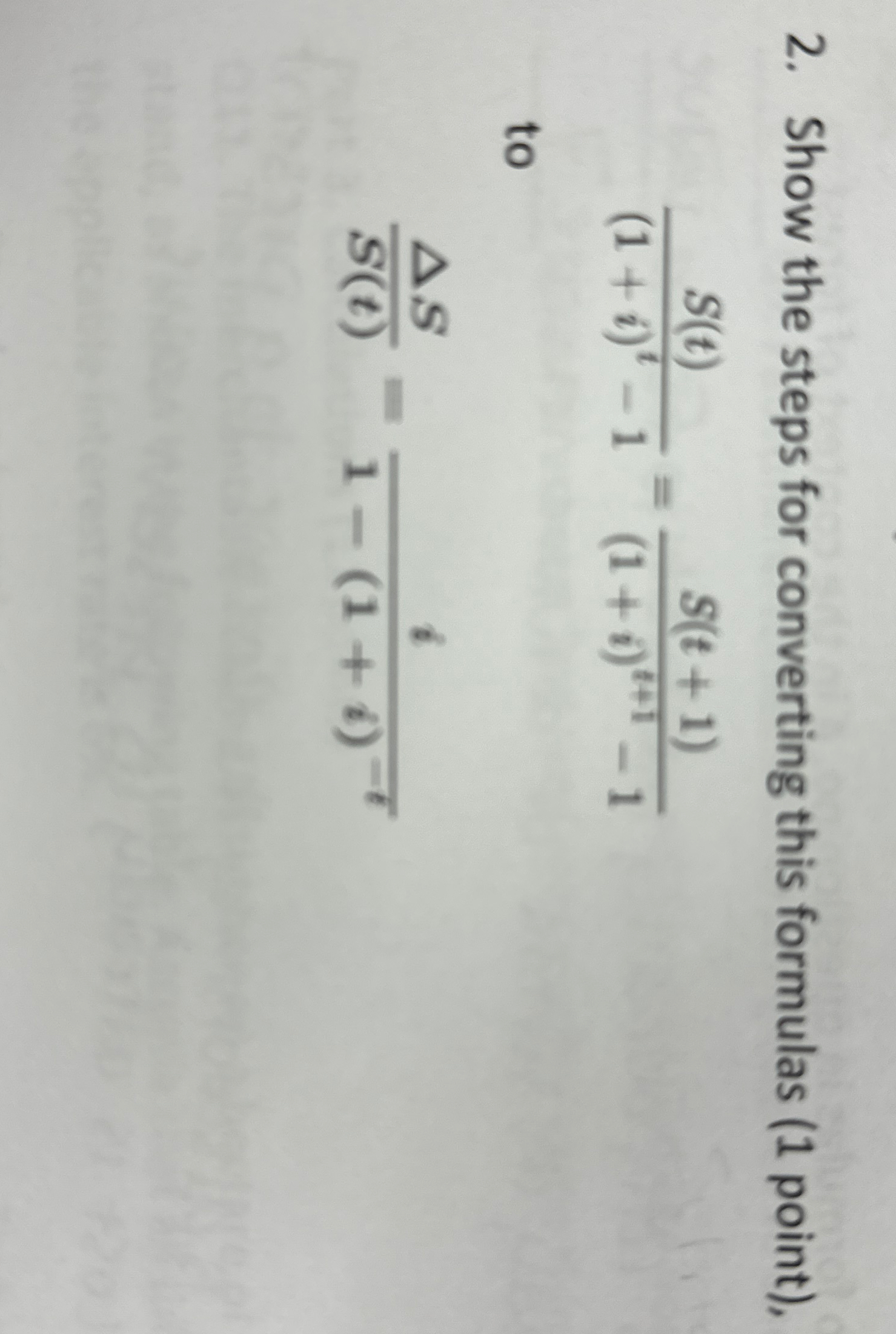Solved Show the steps for converting this formulas (1 | Chegg.com