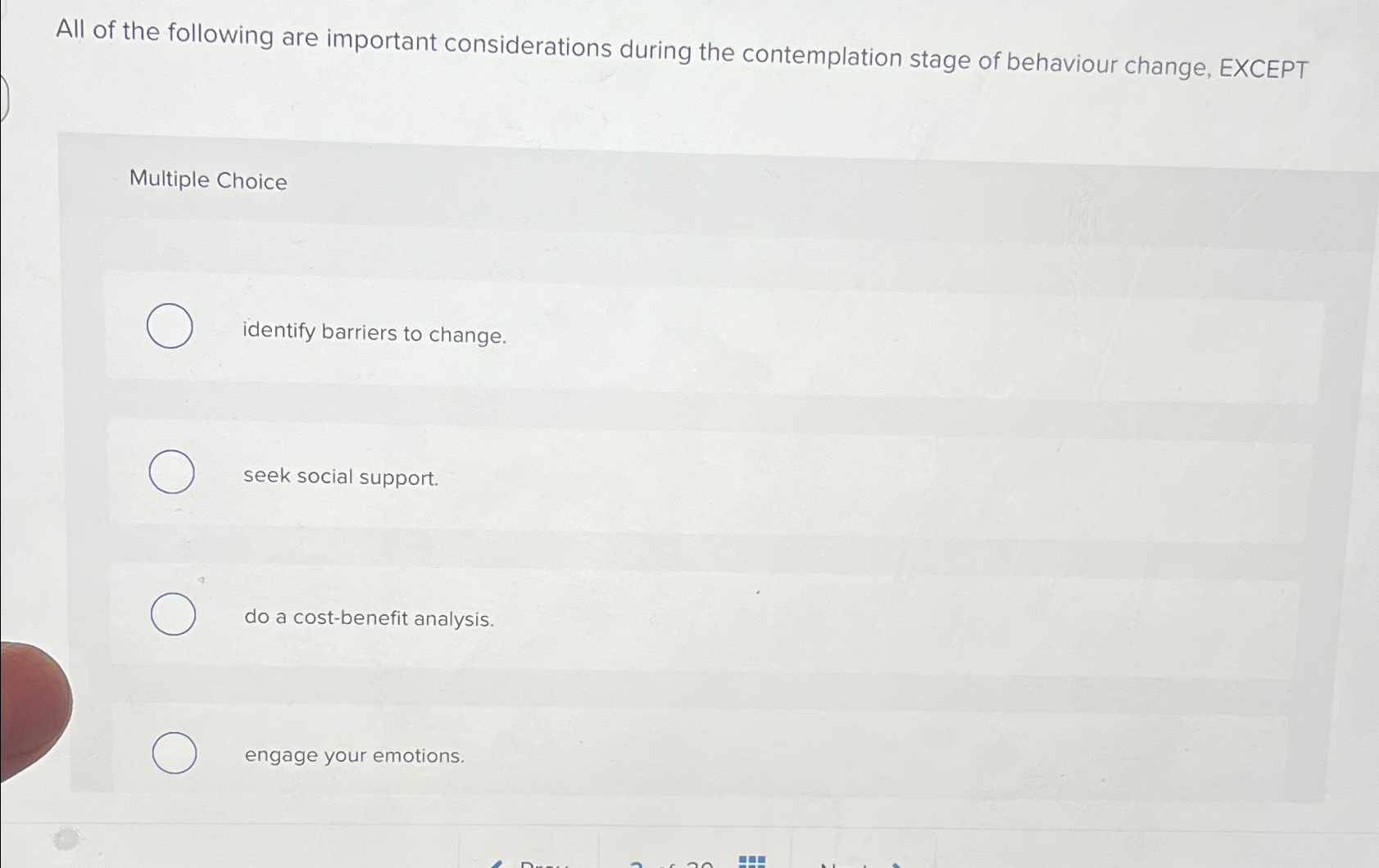 Solved All of the following are important considerations | Chegg.com