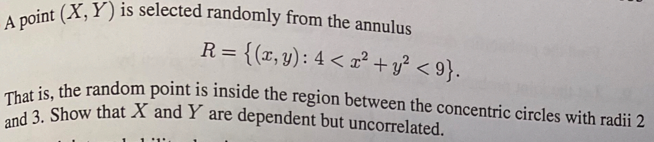 Solved A point (X, Y) is ﻿selected randomly from the | Chegg.com