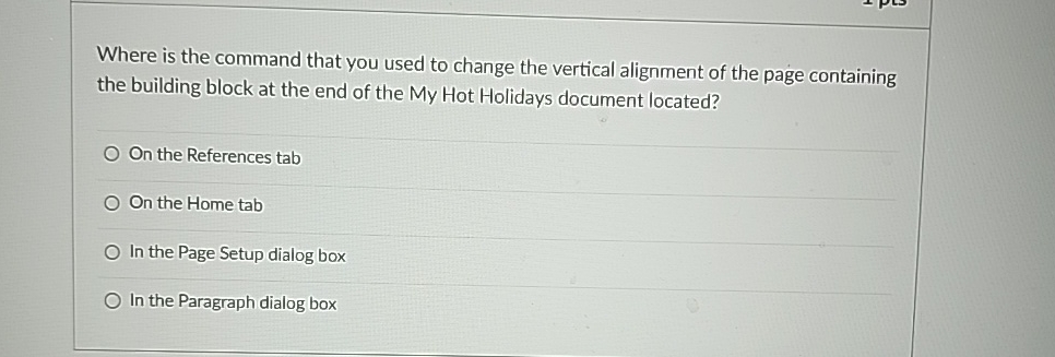 Solved Where is the command that you used to change the | Chegg.com
