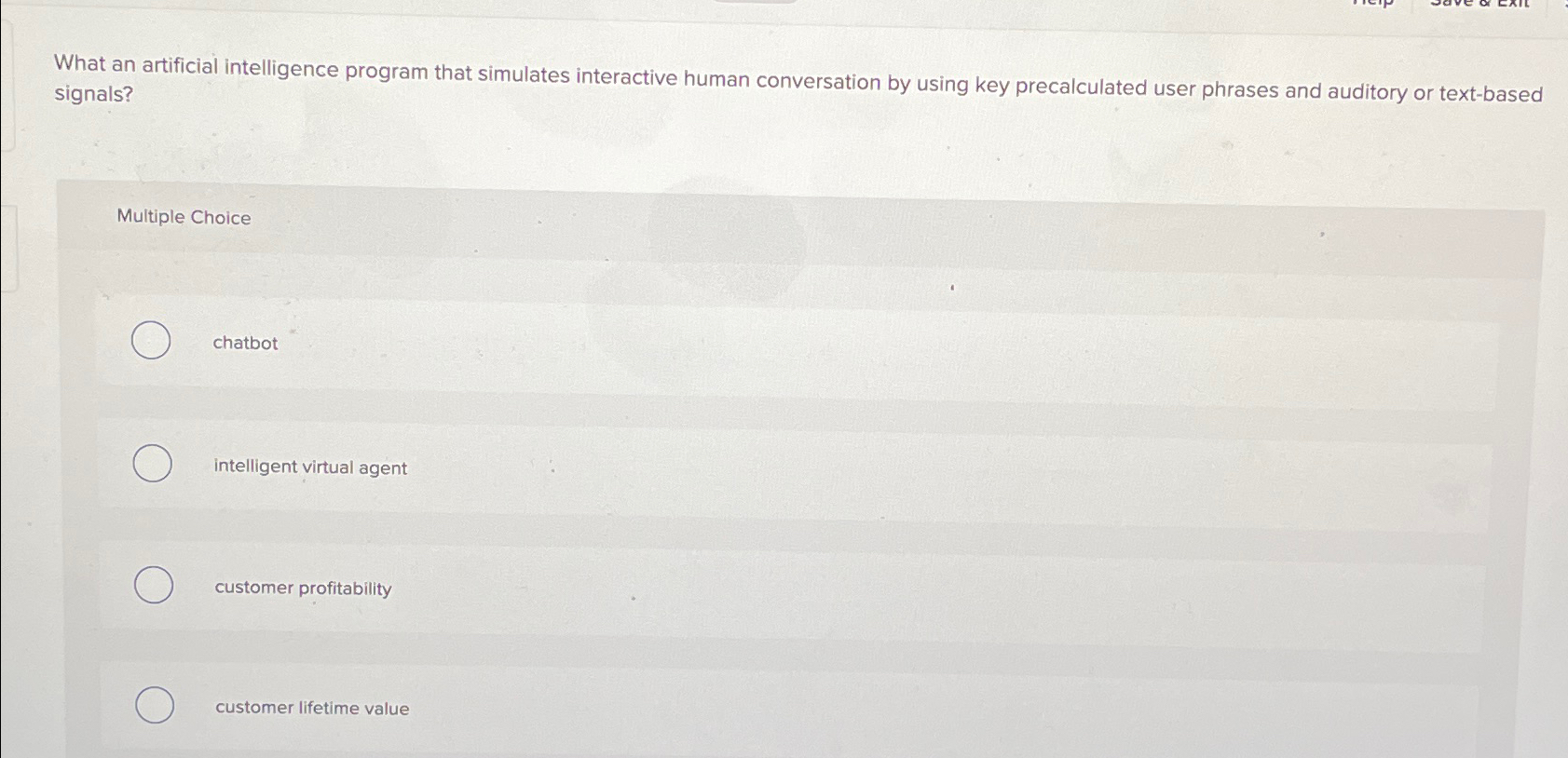 Solved What an artificial intelligence program that | Chegg.com