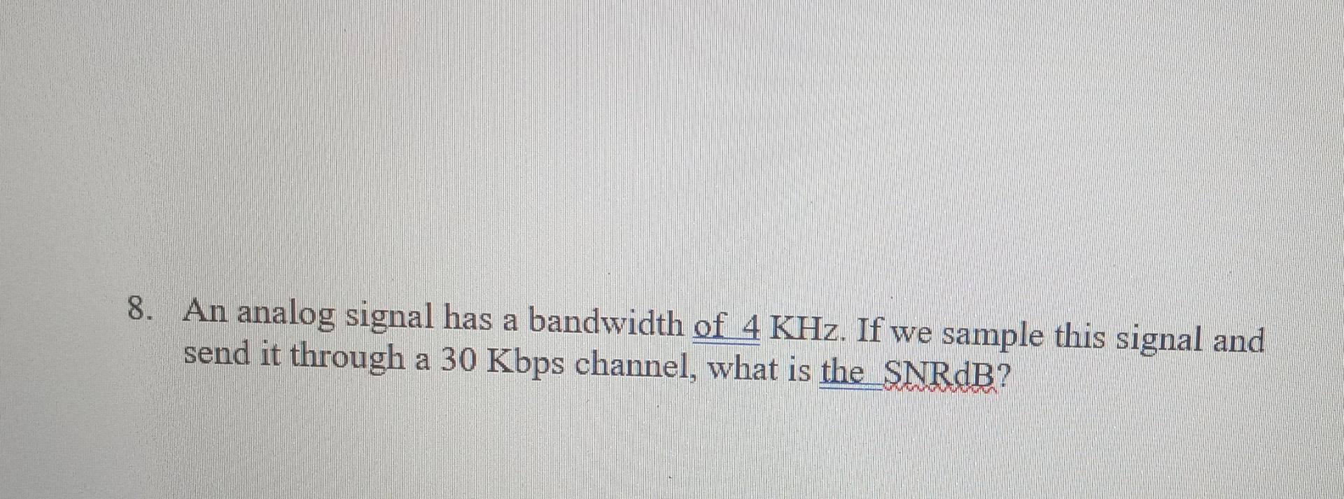 Solved 10. We need to use synchronous TDM and combine 20 | Chegg.com