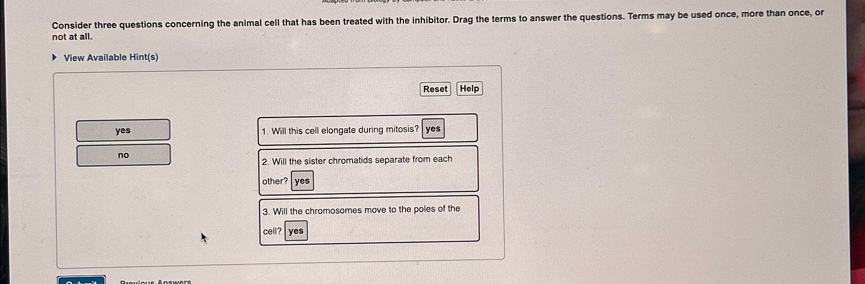 not at all.View Available Hint(s)ResetWill this cell | Chegg.com