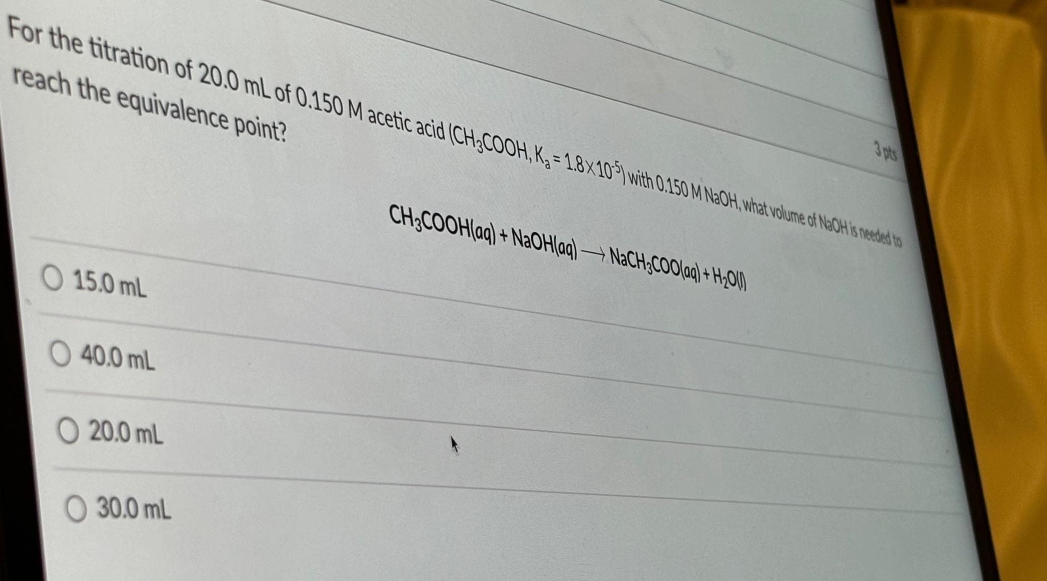 Solved reach the equivalence point?( | Chegg.com
