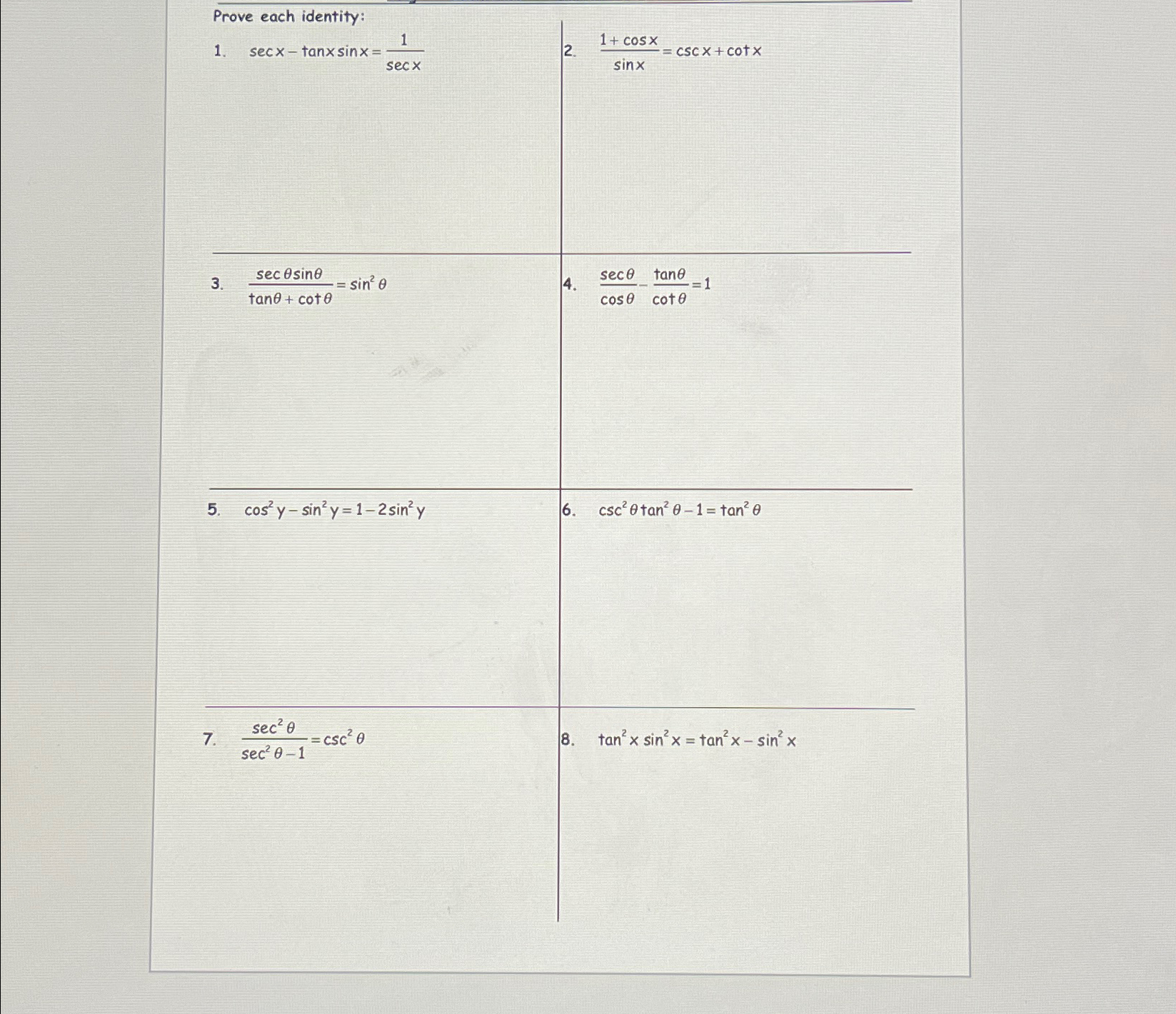 Solved Prove each | Chegg.com