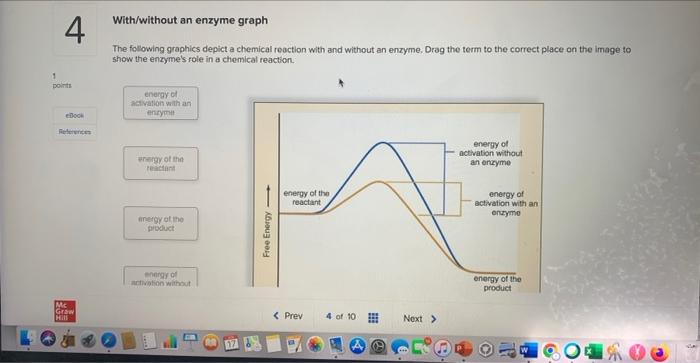 Solved With/without an enzyme graph 4 The following graphics | Chegg.com