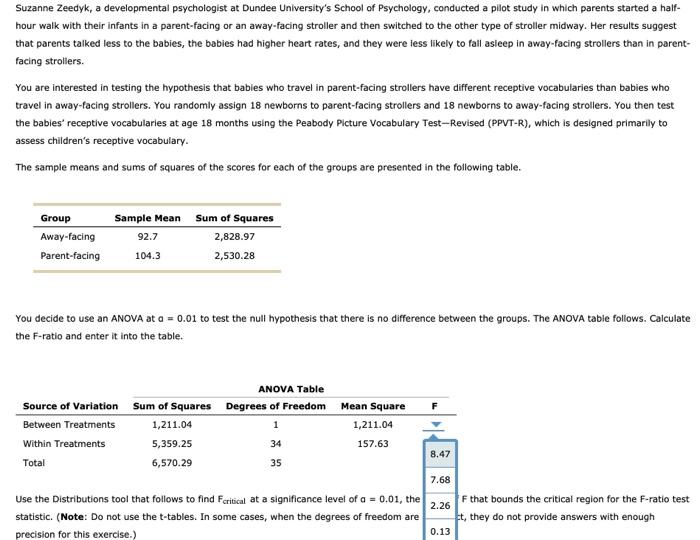 Solved Suzanne Zeedyk, a developmental psychologist at | Chegg.com