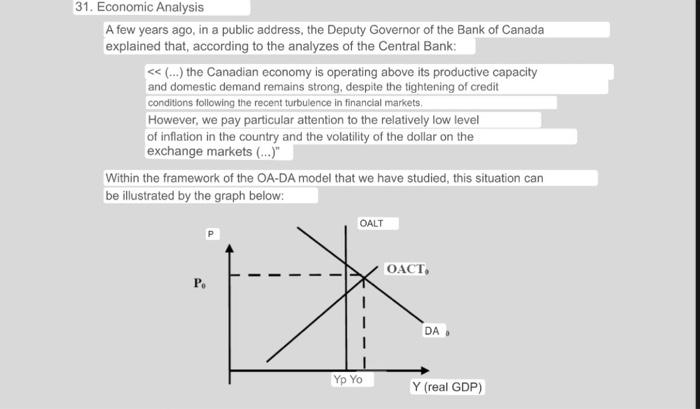 Solved A) Identify - and justify with macroeconomic | Chegg.com