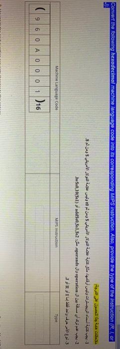 Solved Convert the following hexadecimal machine language | Chegg.com