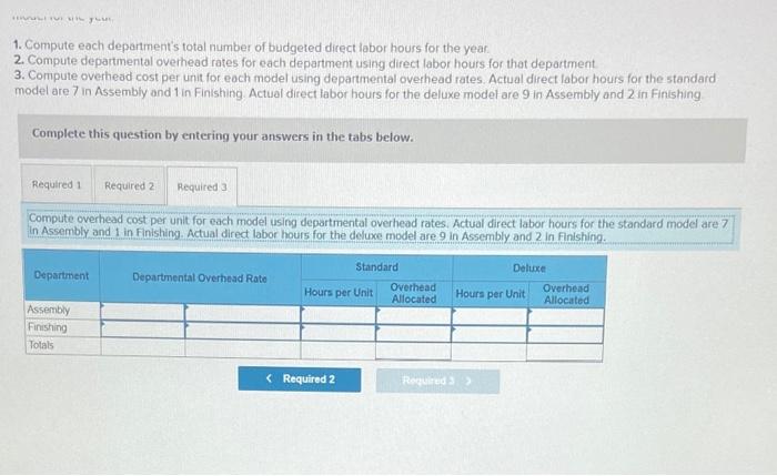 Solved Exercise 4-6 (Algo) Computing departmental overhead | Chegg.com