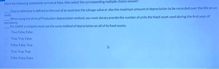 Solved Mark the following statements as true or false, then | Chegg.com